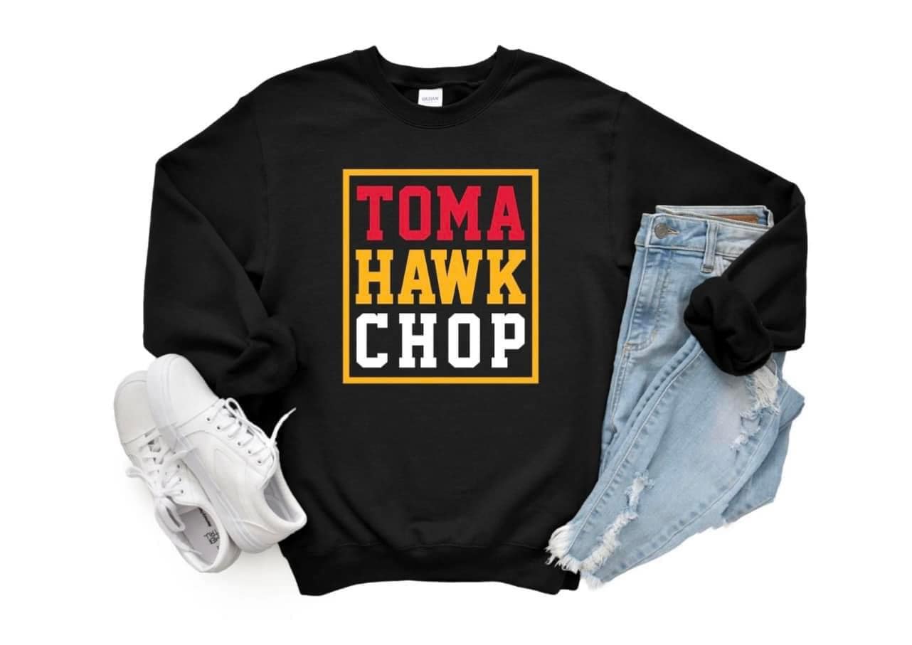 **PINK FRIDAY DEAL** Toma Hawk Chop Black Sweatshirt - Olive Street ...