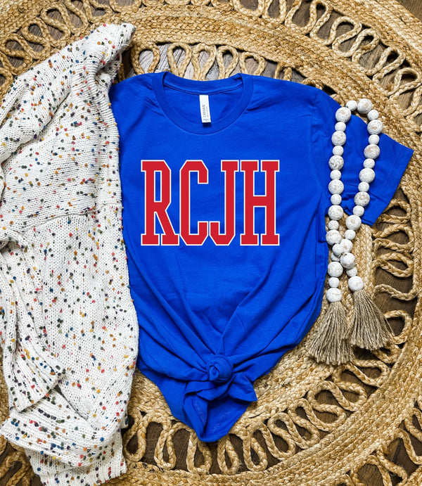Red RCJH Royal Blue Tee - Olive Street Boutique