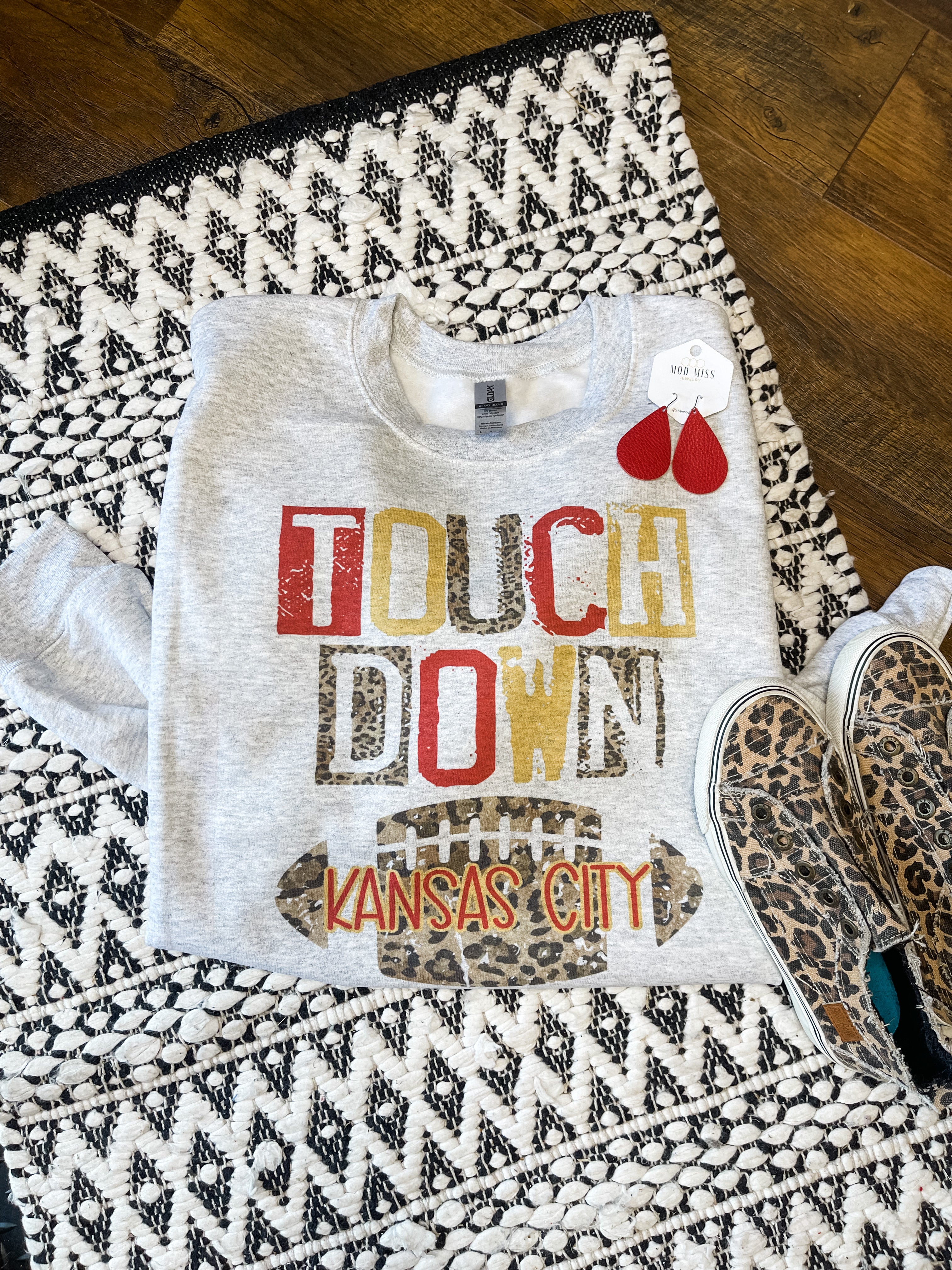 Touchdown Kansas City Ash Sweatshirt – Olive Street Boutique